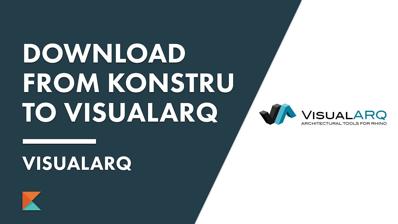 Using VisualARQ with Konstru: Download Model from Konstru to VisualARQ