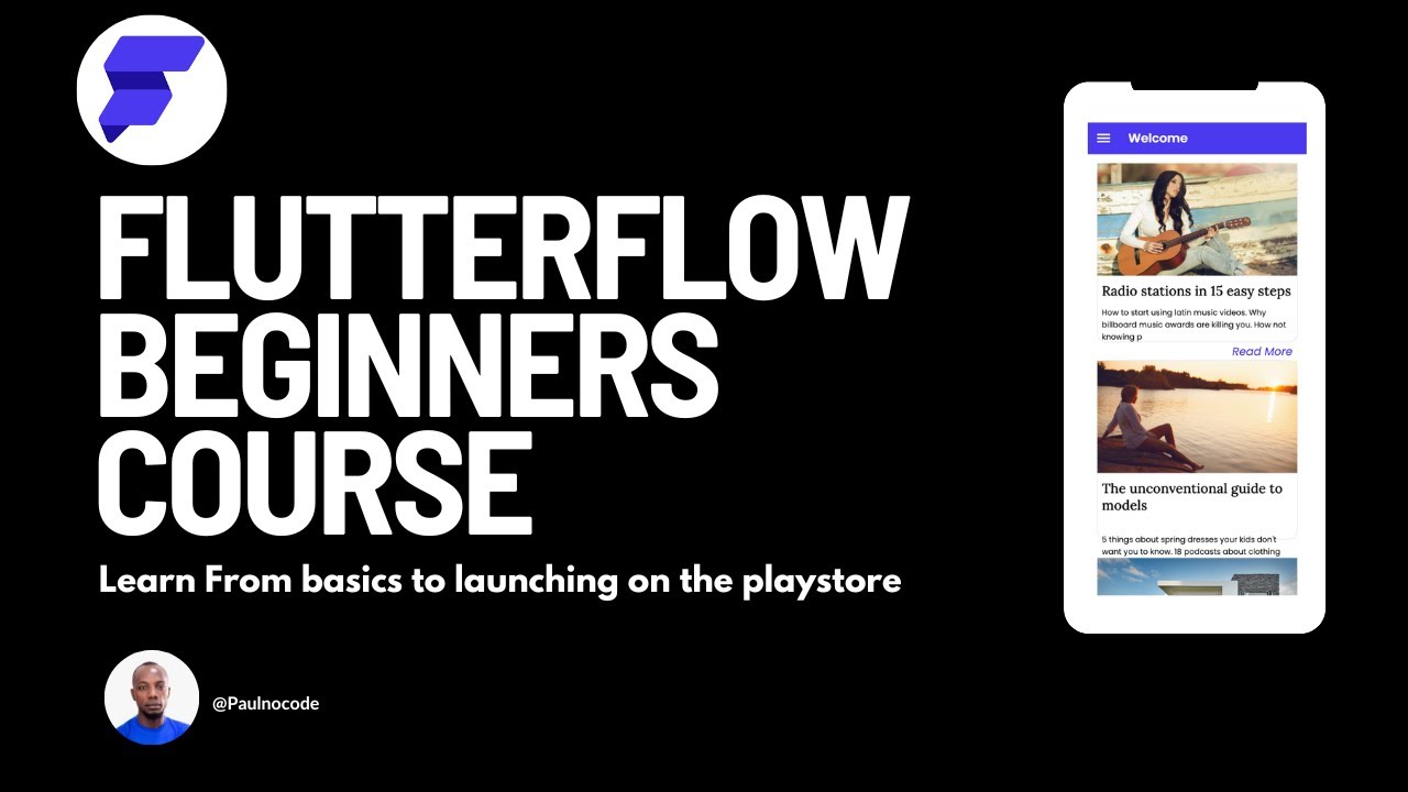 flutterflow Tutorial | A Beginner's Tutorial for Building Mobile Apps