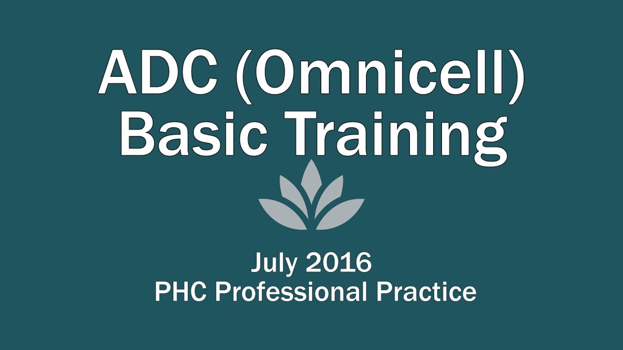 Omnicell Basic Training PHC 2016