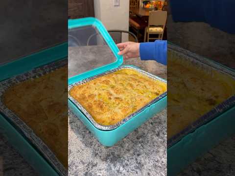The viral Chicken Cobbler! This recipe will be perfect with Thanksgiving leftovers! #asmr #casserole