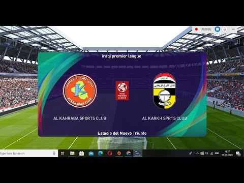 ⚽🇮🇶 Al Kahraba vs 🇮🇶 Al Karkh ⚽ |🇮🇶 Iraqi Primer league (11/01/2022) | pes 21