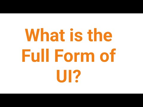 UI FULL FORM PART-1942//WHAT IS THE FULL FORM OF UI