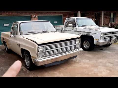 My "NEW" to me 1984 Chevy C10 truck "Left Turn Bill" is home! 1978 GMC "Shannon" going to GM TIM38.