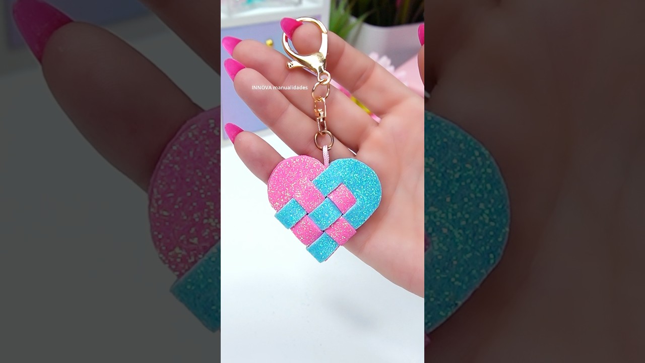 DIY llavero corazón ❤️ Manualidades para regalar #manualidades #diy #ideas #regalo