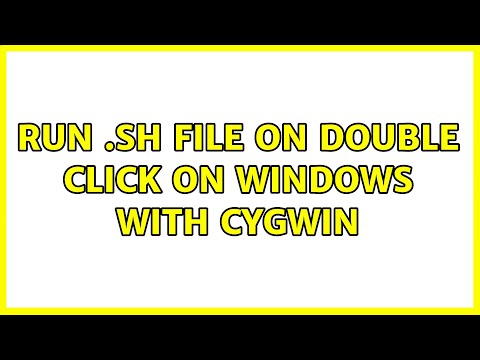 Run .sh file on double click on Windows with Cygwin (5 Solutions!!)