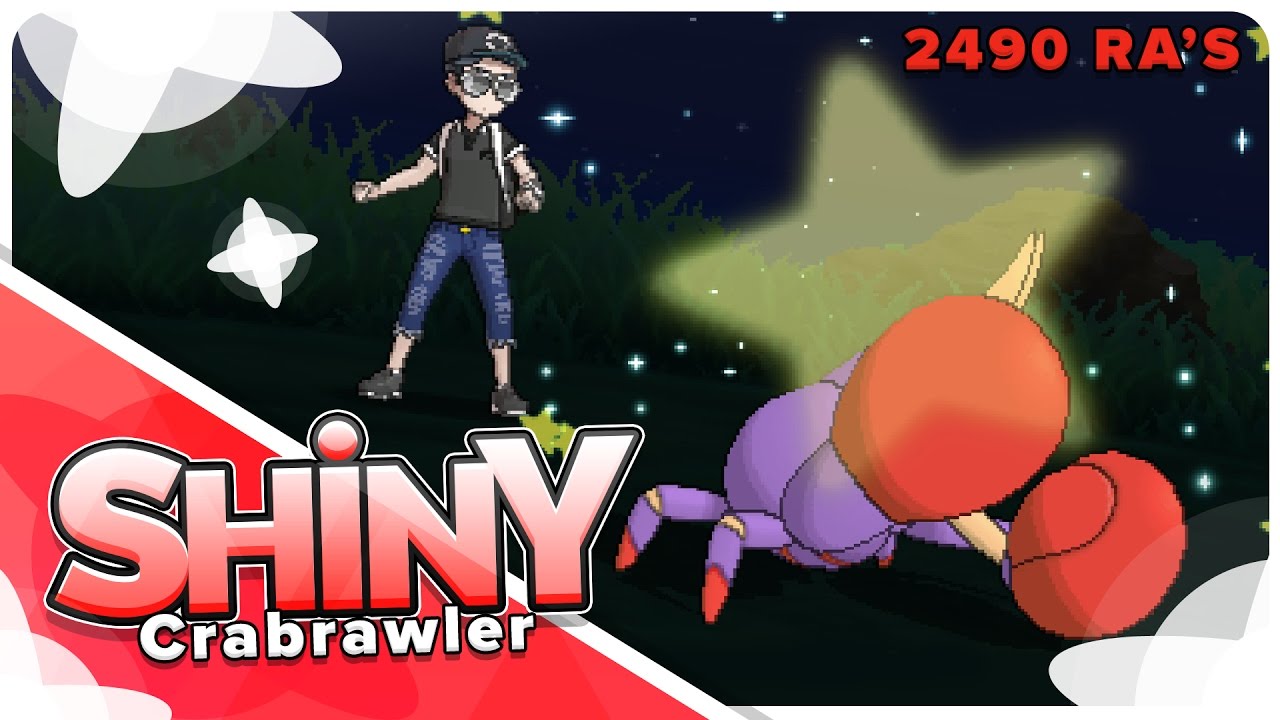 [Live] Shiny Crabrawler 2490 RUN AWAYS in Sun & Moon!