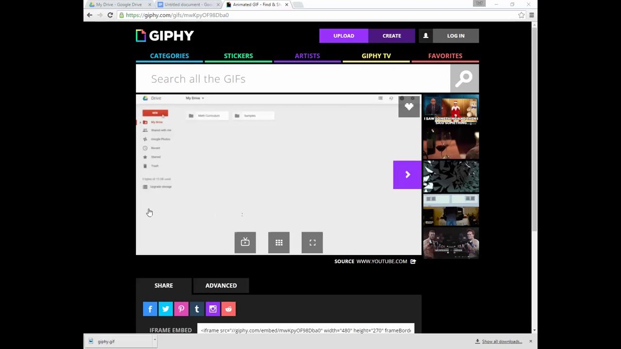 How to Insert a Video into a Google Doc - Using a GIF File