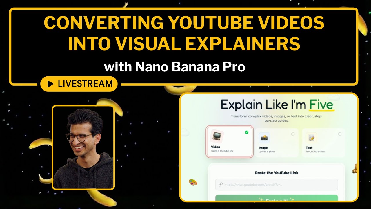 Converting YouTube Videos into Visual Explainers with Nano Banana Pro