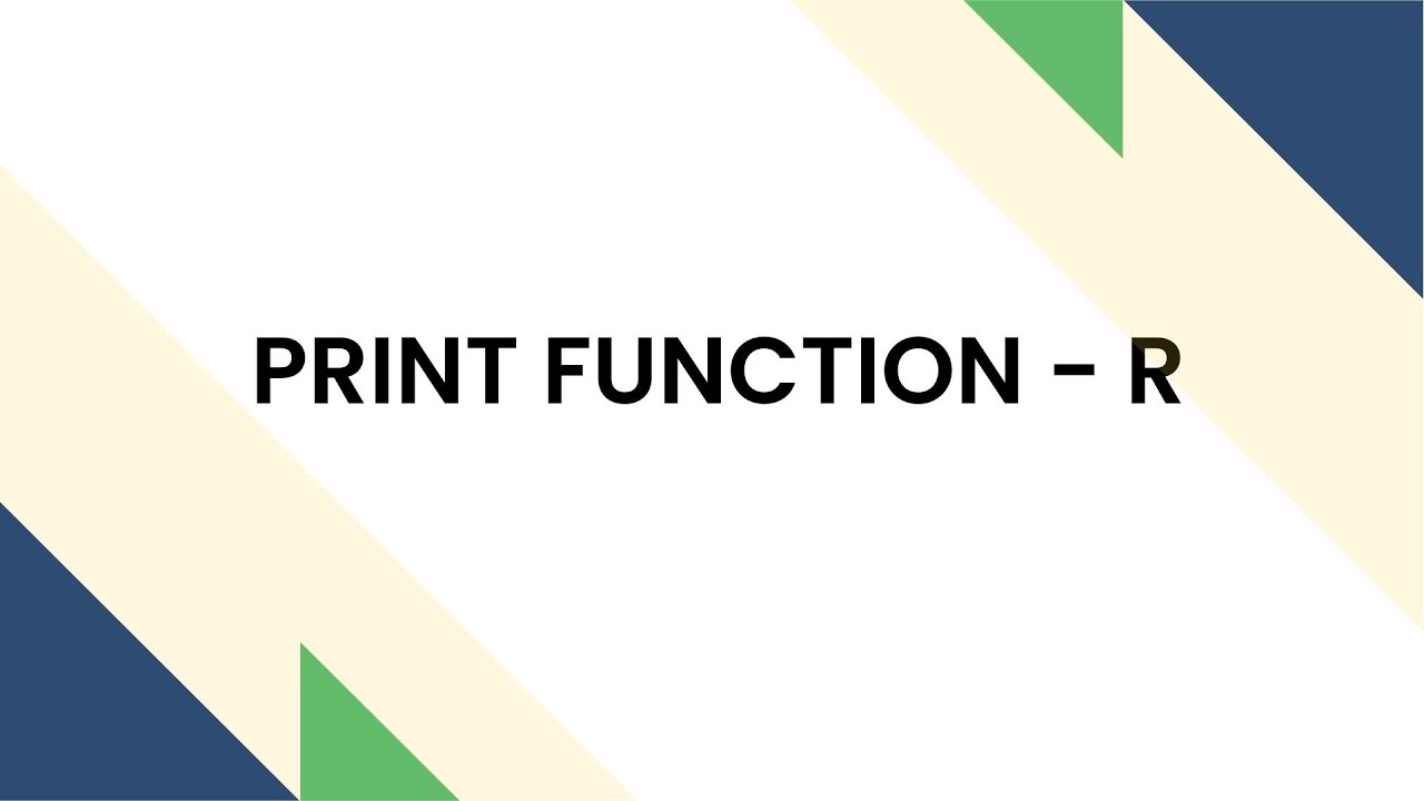 Print - R Programming