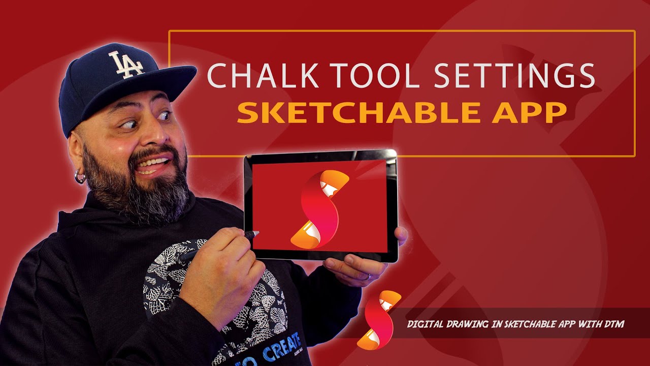 Using the Chalk Tool in Sketchable App
