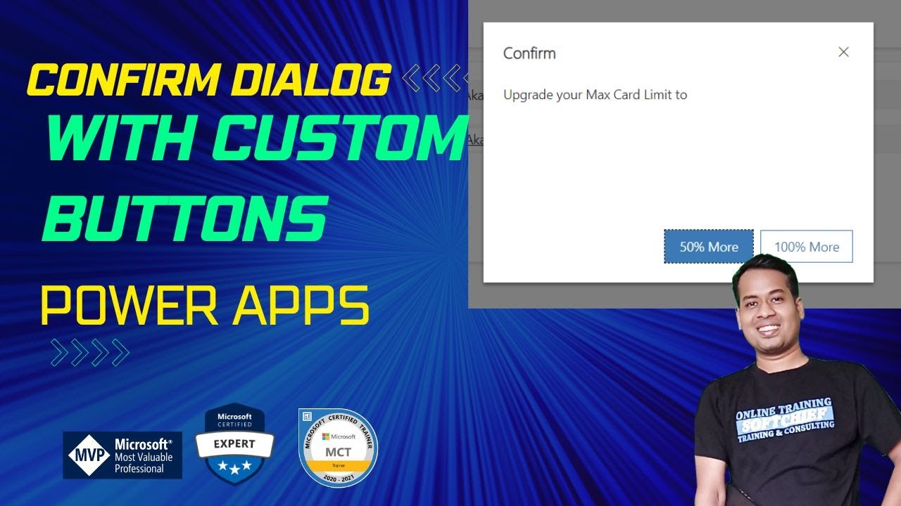 Confirm Dialog with Custom Buttons PowerFX in Model Driven App