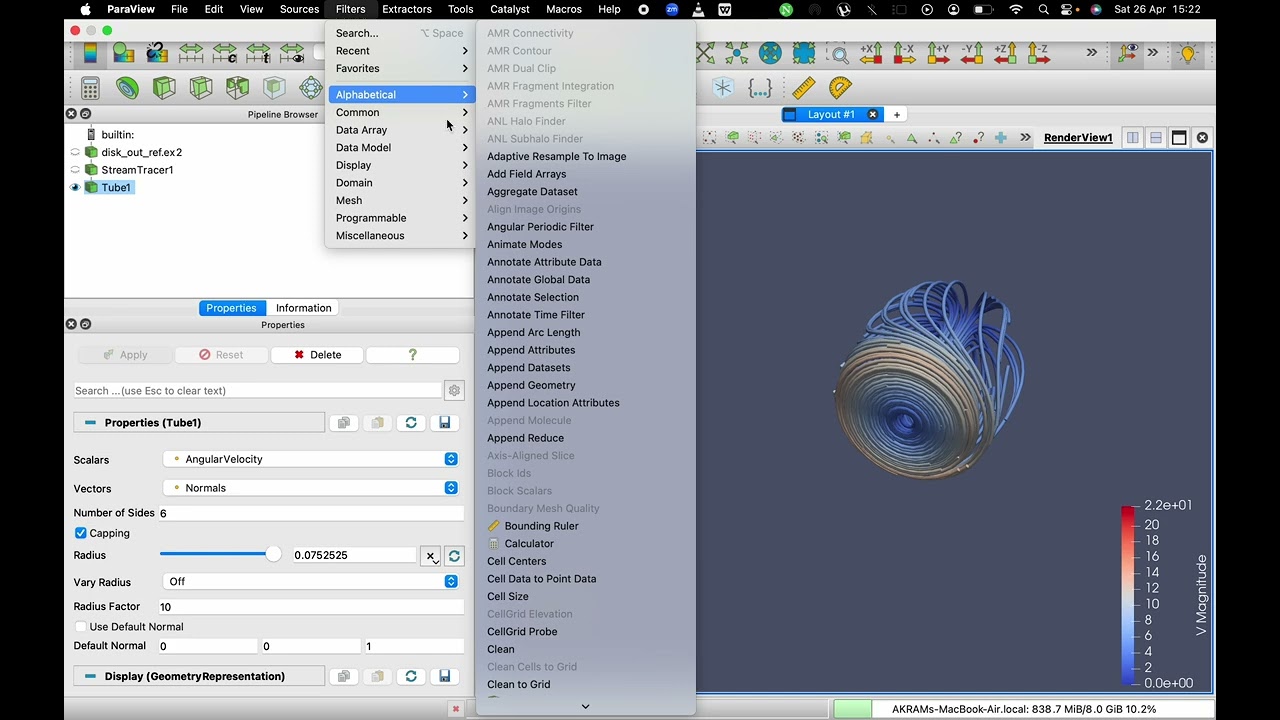 Data Analytics and Visualization using Paraview