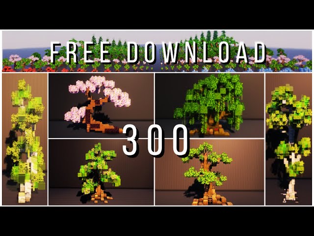 Custom Tree Pack | 300 trees DONE Minecraft Map