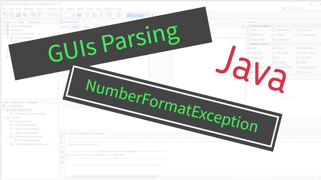 Java - NetBeans: Dealing with Errors when parsing