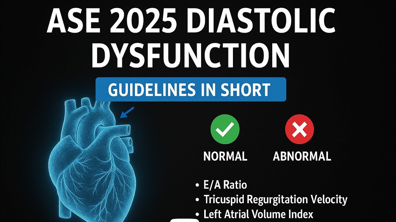 ASE 2025 Diastolic Dysfunction Guidelines- Made Simple 