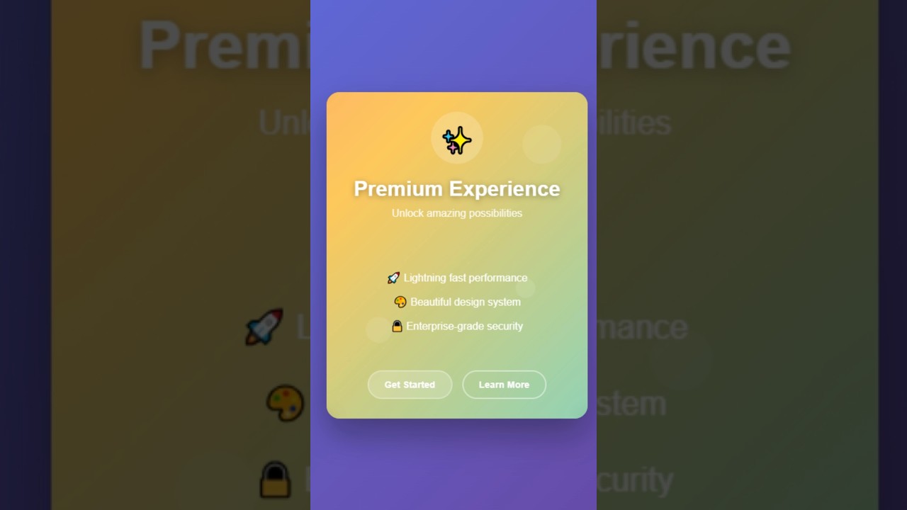 Build 3d attractive card using html css and js 🔥#webdevelopment