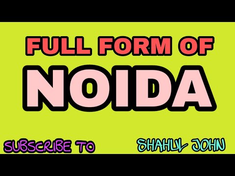 Full form of NOIDA