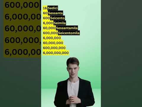 How to Say Numbers in ITALIAN | Cento a miliardi