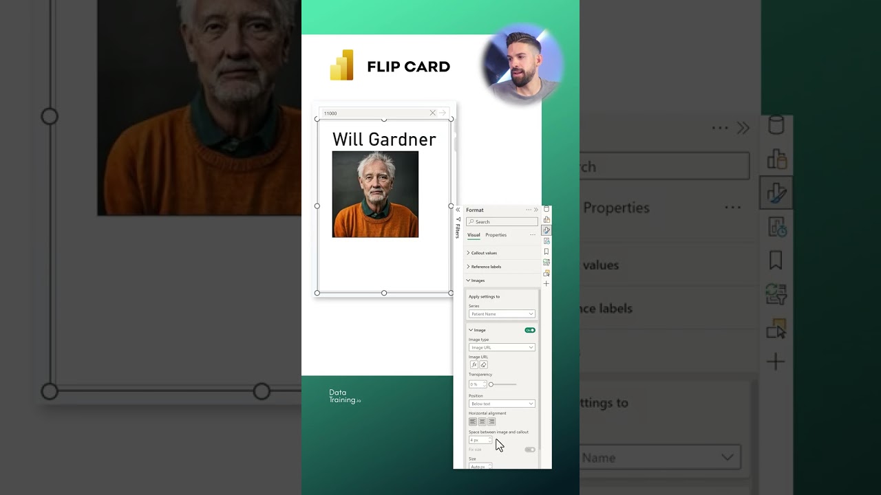 Power BI: Create Interactive Flip Employee Cards in Just 3 Mi...