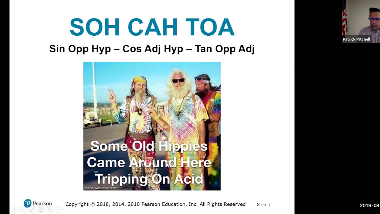 4.3 Right Triangle Trigonometry, part 1