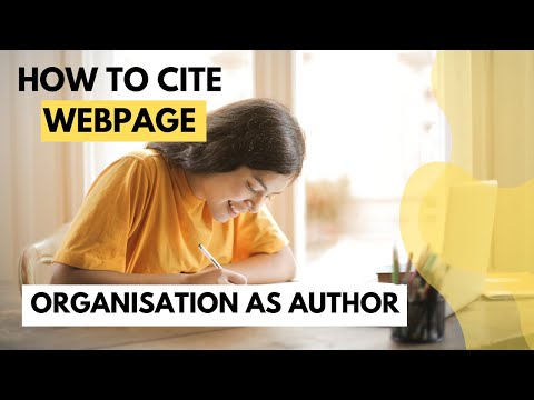 How To Cite and Reference a Webpage - Harvard style