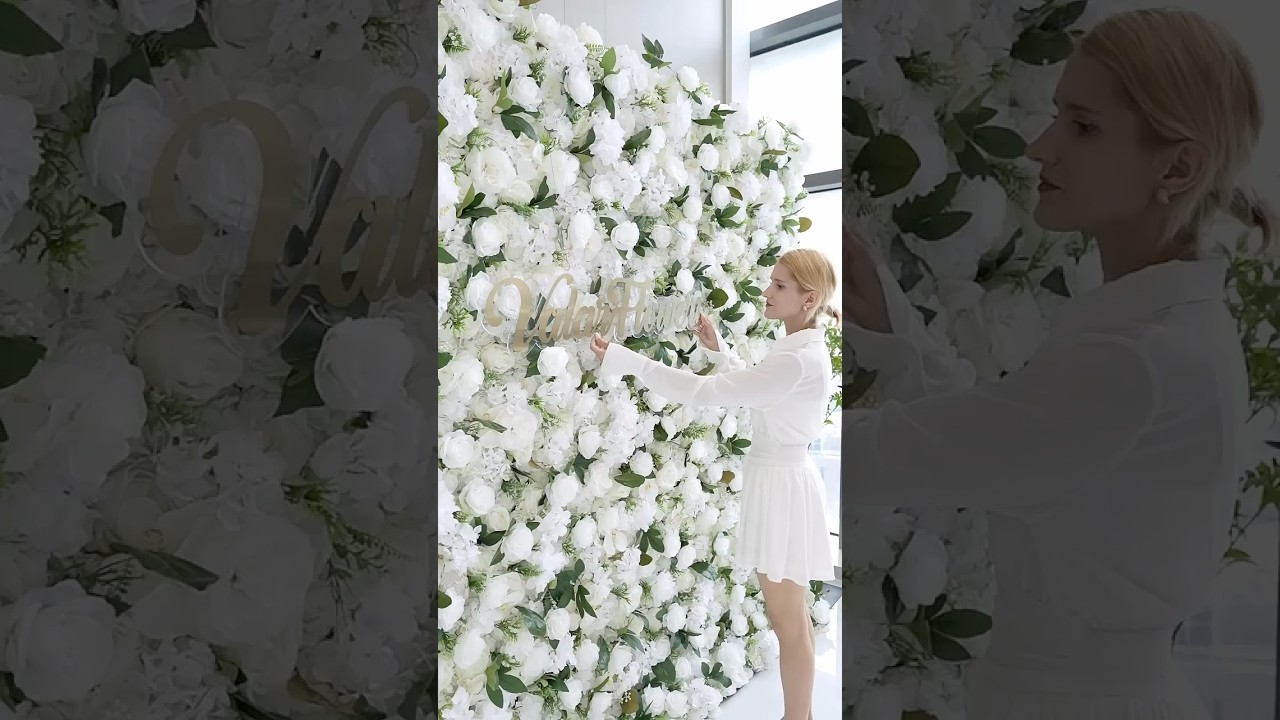 How to setup flower backdrop in 3mins? Let's try this! Easy to install and repack! Perfect for event