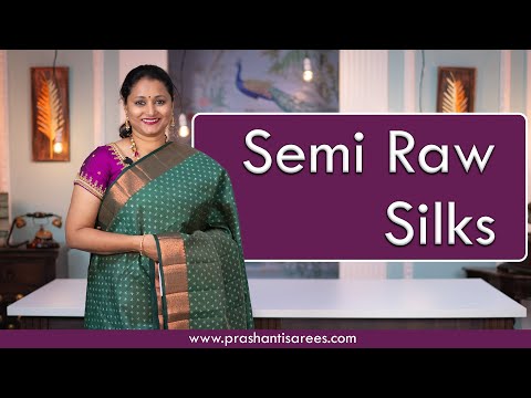 Semi Raw Silk Sarees | Prashanti | 30 Nov 2023