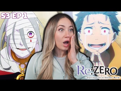 BEGINNING with a SPLATTER!! 😱😱 FIRST TIME WATCHING RE:ZERO! S3 Episode 1