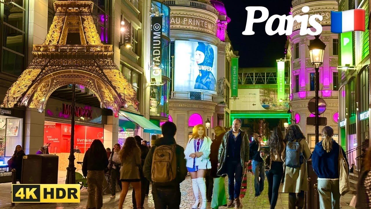 23 October 2024 France 🇫🇷 Paris 4KHDR with captation Autumn🍂Walking Best Destination PARIS manyplace