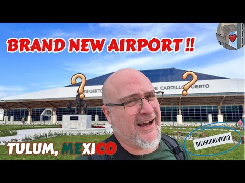 Short video of the Tulum airport / Court vidéo de l'aéroport de Tulum