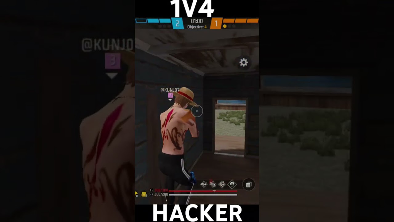 1V4 AGAINST HACKER 24hours power 💪 #foryou #foryoubage #freefirehighlights #freefire #galactor