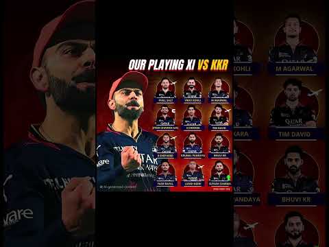 IPL 2025 RCB PLAYING XI VS KKR #2025 #rcb #kkr #viratkohli #viralshorts #shorts