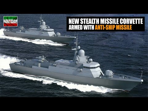 Iran launched one of its new stealthy catamaran missile corvettes armed with anti-ship missiles