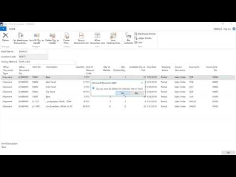 Using the Pick Worksheet in Microsoft Dynamics NAV 2016