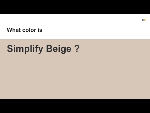 Simplify Beige color #d6c7b9 hex color - Yellow color - Cool color d6c7b9