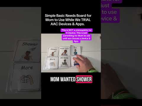 Basic Needs AAC while Trialing Apps SLP #slp #autism #aac #sgd #speech #speechtherapy #nonverbal