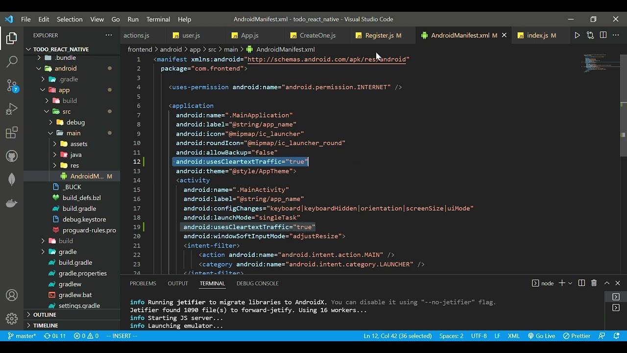 How to solve 'TypeError: Network request failed' in React Native?