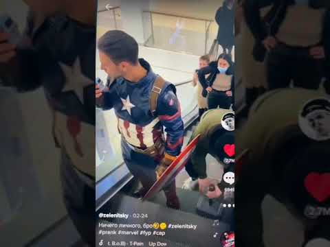 Caption America Elevator Prank VIDEO Funny Reaction Tik Tok Meme