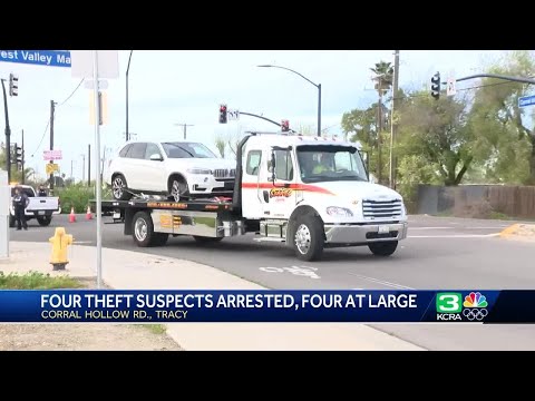 4 suspects wanted, 4 arrested after smash-and-grab at Tracy jewelry store