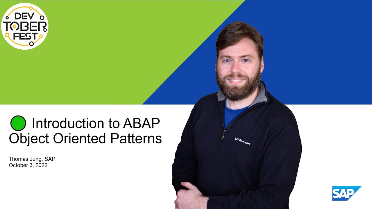 🟢 Introduction to ABAP Object Oriented Patterns