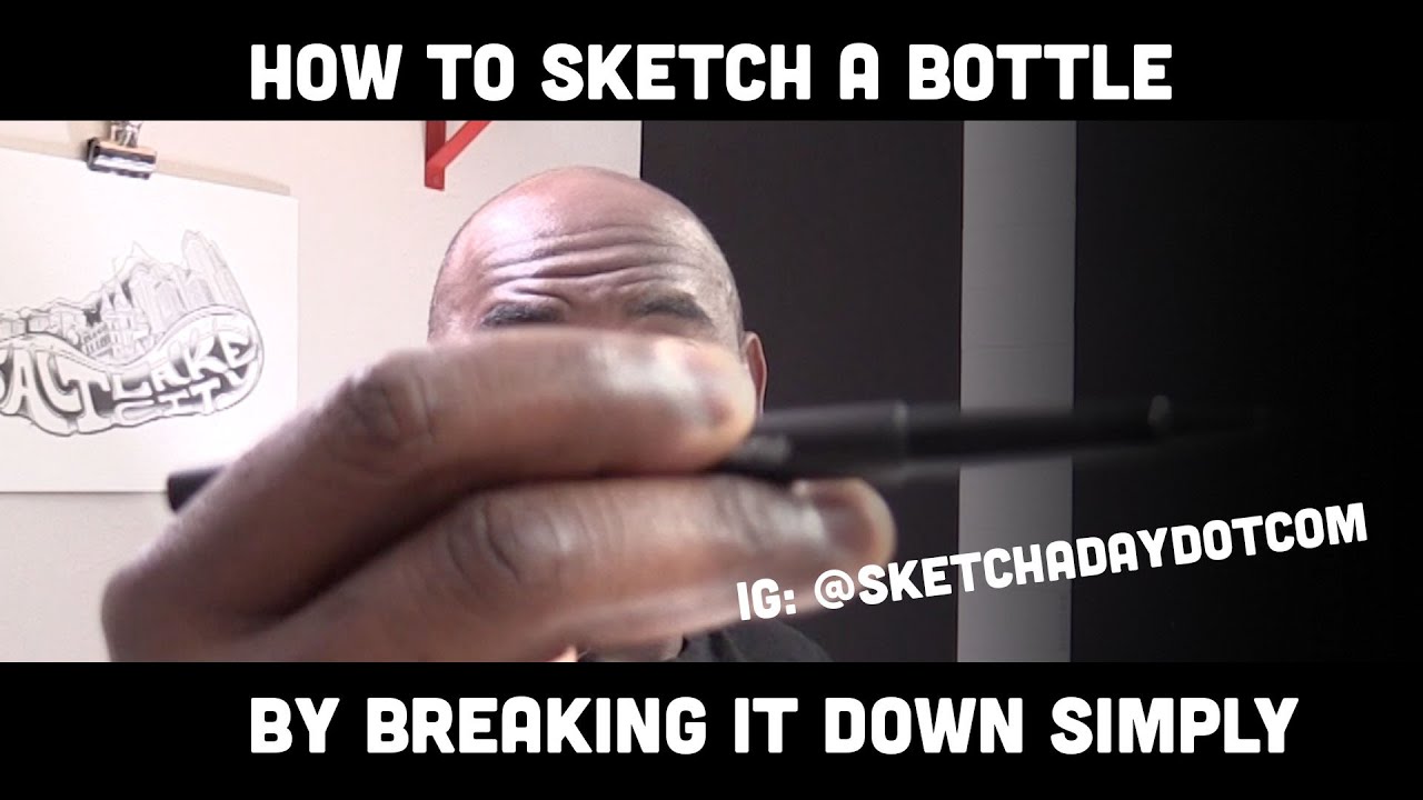 Sketch-a-day: How to Sketch a Soap Bottle