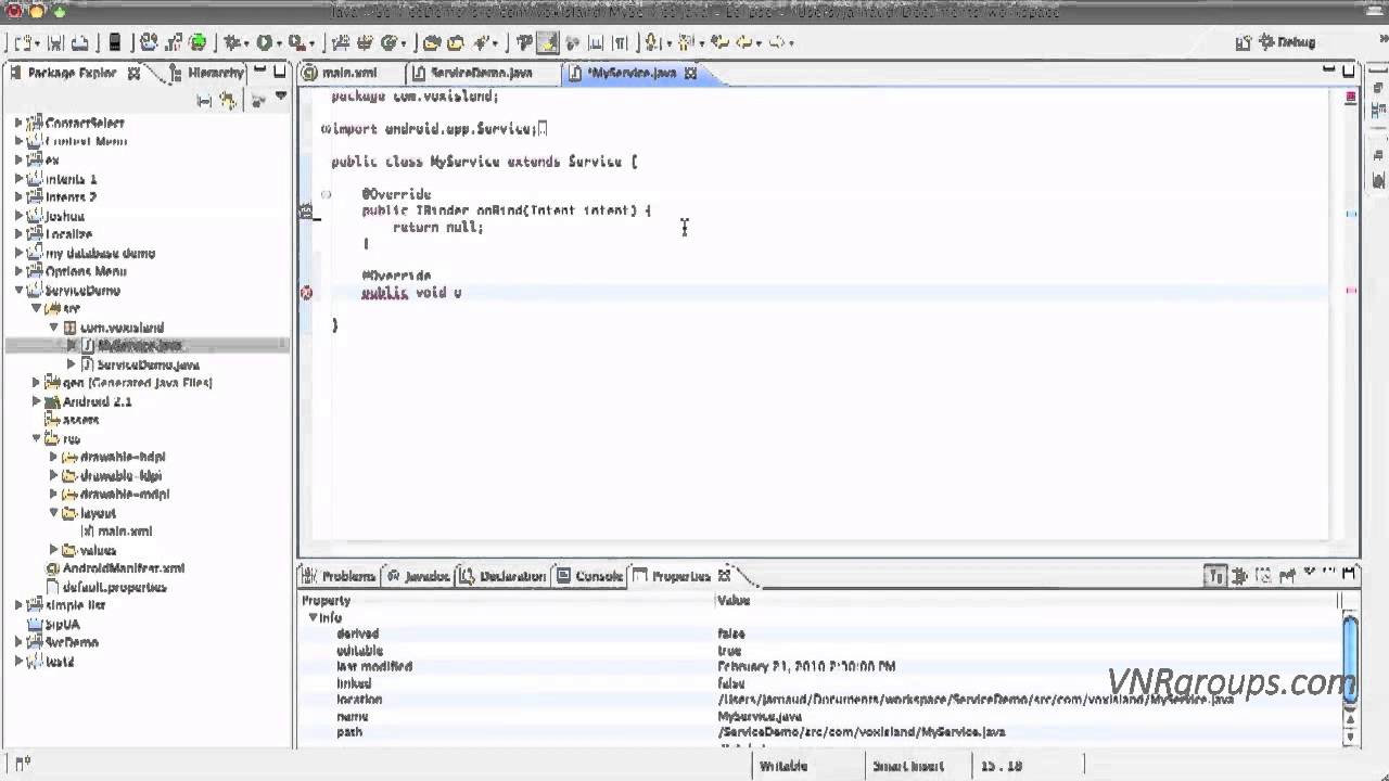 Android Tutorial 16 - Create a Service - Android Application Development