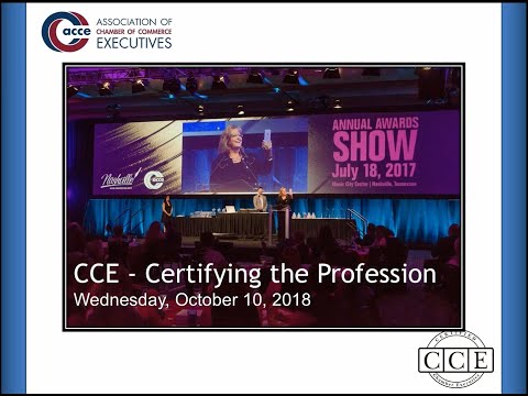 CCE: Certifying the Profession