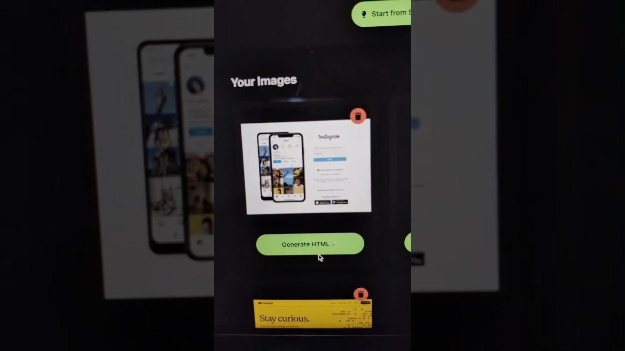AI Magic: Convert Screenshots to Responsive Code Instantly! 💻✨