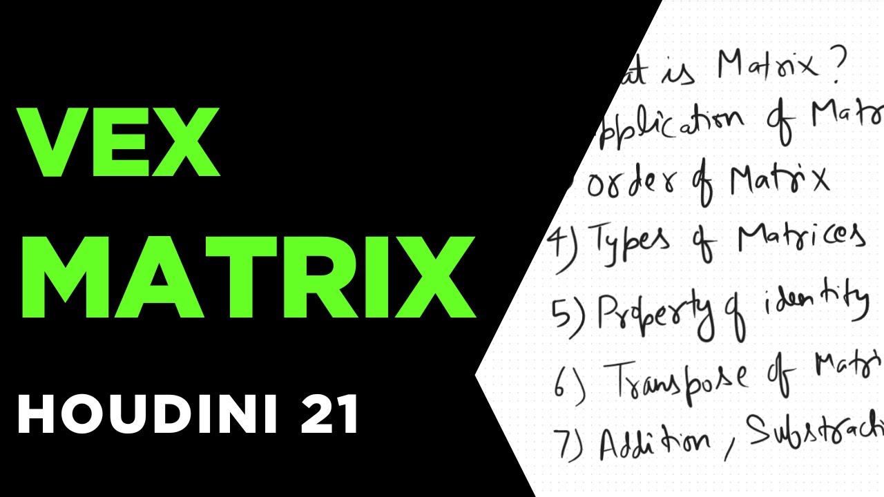 Matrix | VEX | Part 1/4 | Houdini 21