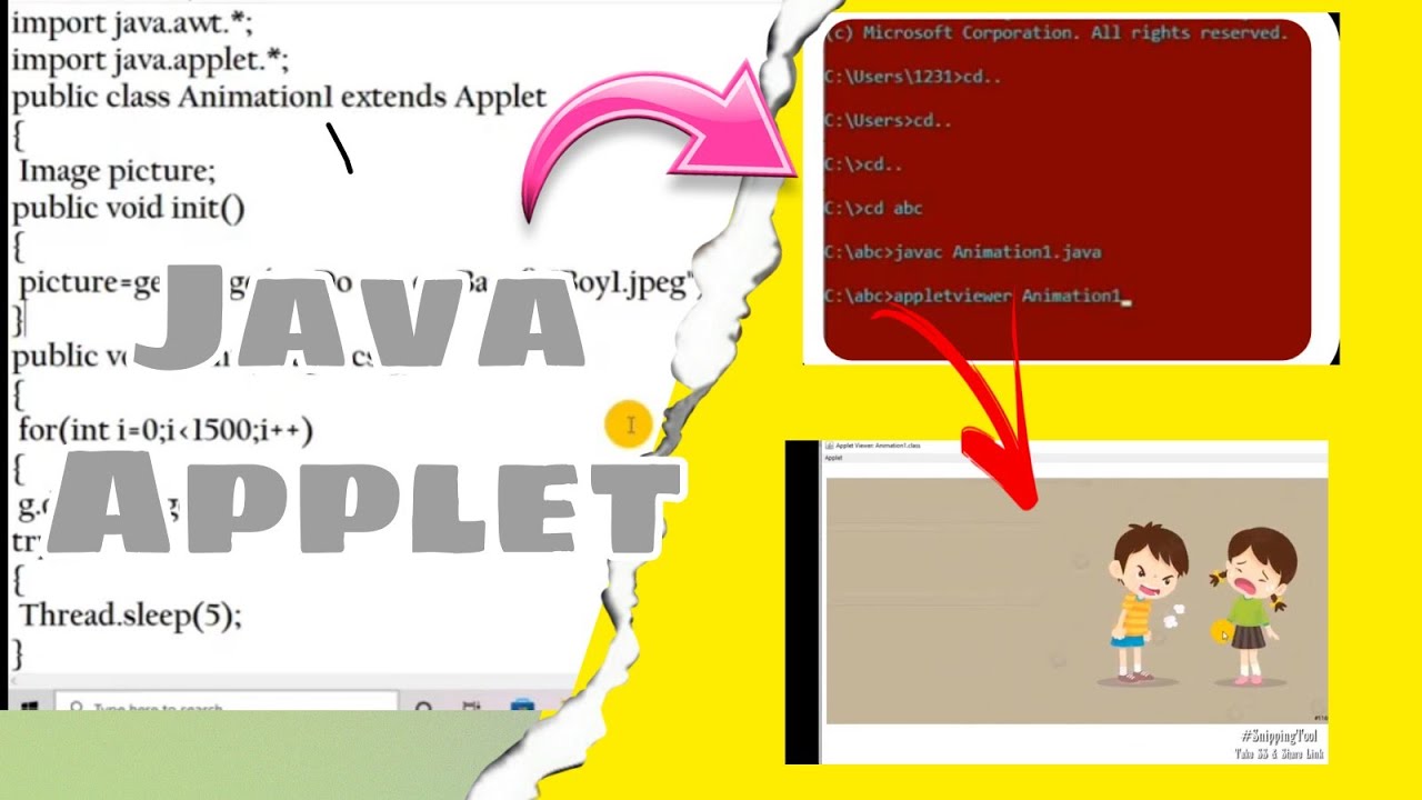 How to compile and run java applet program? insert a image in java Applet program in hindi |