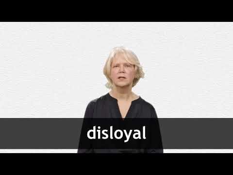 DISLOYAL definition and meaning | Collins English Dictionary