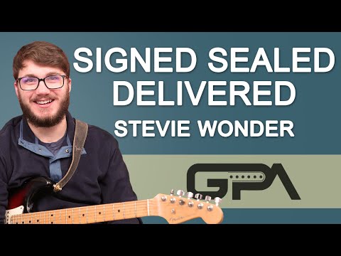 Stevie Wonder Signed Sealed Delivered Guitar Lesson + SIGNATURE GUITAR LICK