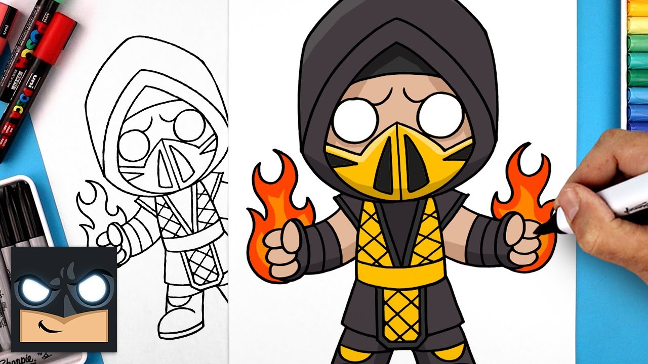 How to Draw Scorpion | Mortal Kombat
