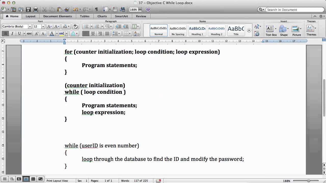 Objective C Tutorials   38   While Loop or While Statement